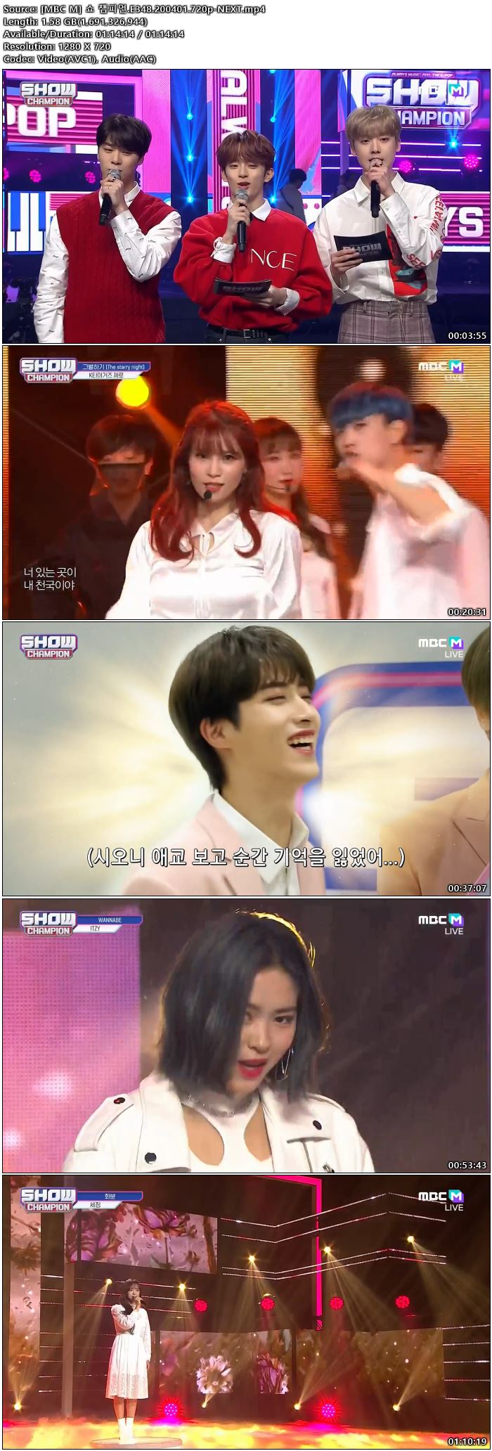 [MBC M] 쇼 챔피언.E348.200401.720p-NEXT